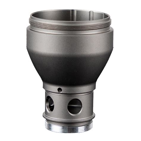supply 4 axis precision milling aluminum flashlight cap with light bell