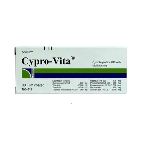 Cypro Vita Supplement 30 Tablets Isra Pharmacy