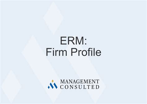 Erm Firm Overview And Salary Data