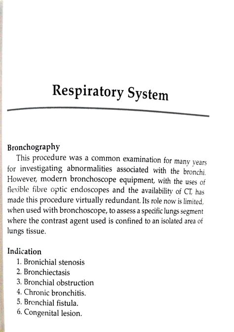 SOLUTION Respiratory System Special Radiographic Procedure Studypool