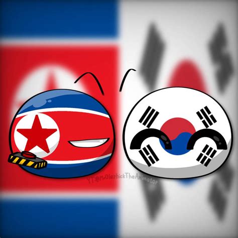 North And South Korea Countryballs By Mrolezhickyt On Deviantart