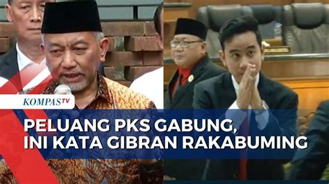 Kata Gibran Soal Peluang PKS Gabung Pemerintahan: Tunggu Jawaban Pak Prabowo - YouTube