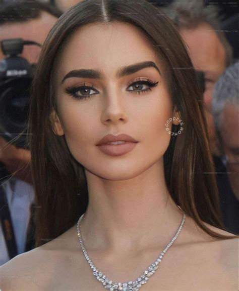 Lily Collins Formal Makeup Bridal Makeup Wedding Makeup