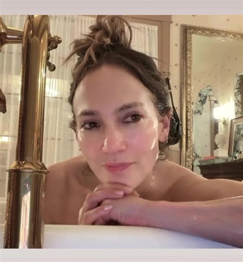 Jlo 56 Strips Completely Naked While Taking A Steamy Bubble Bath As