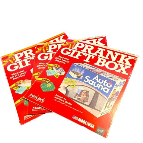 3 Prank T Boxes Set Tech Sauna And Music Lovers Prank T