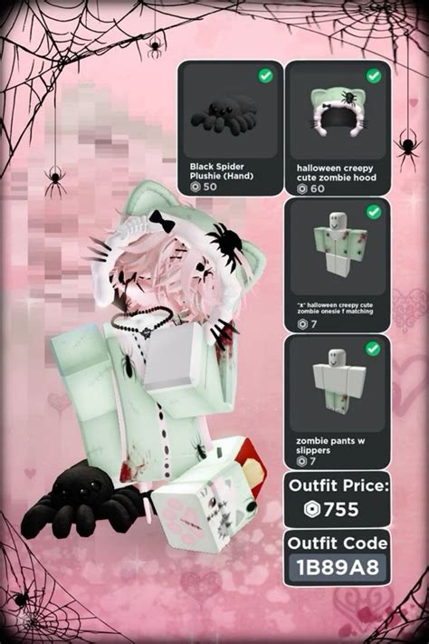 𝐒𝐩𝐨𝐨𝐤𝐲シ Roblox Oufit In 2024 Emo Roblox Avatar Cute Zombie Roblox