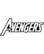 Printable Coloring Page Avengers Logo