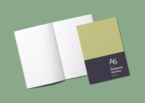 Online Free Notebook Mockup Templates