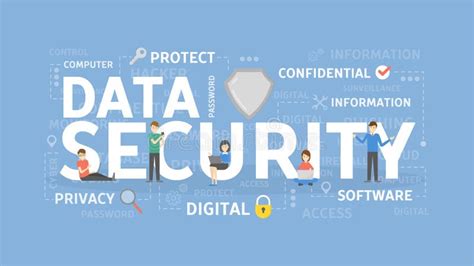 Data Scurity Concept Illustration Stock Vector Illustration Of