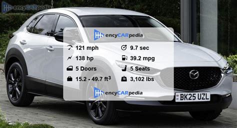 Mazda Cx 30 25 E Skyactiv G Specs 2024 Present Performance