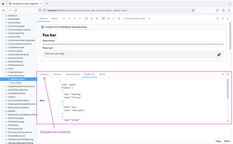 Update Knobs To Controls In Storybook Snapsuirenderer · Issue 18497 · Metamaskmetamask