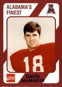 David Mcmakin Football Card Alabama Crimson Tide 1989 Collegiate