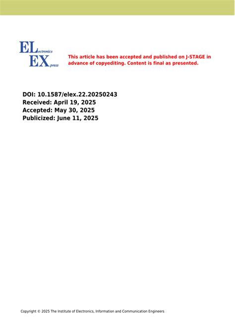 Pdf A 230nw Digital Based Low Noise Bio Signal Amplifier With