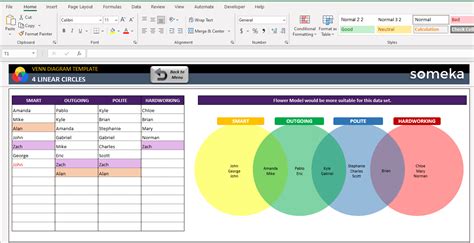 34 Venn Diagram On Excel Adenadrianne