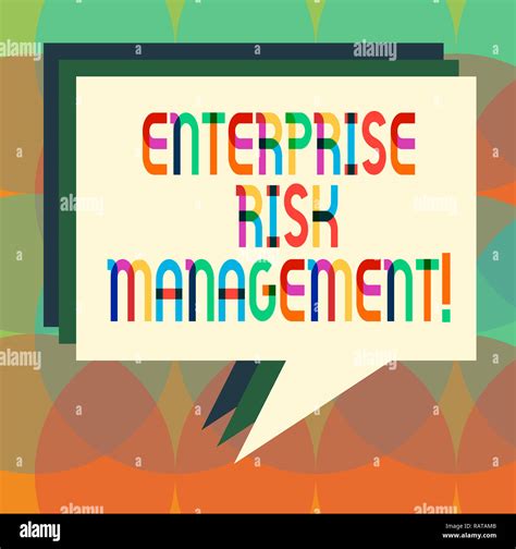 Word Writing Text Enterprise Risk Management Business Concept For Analysisage Risks And Seize