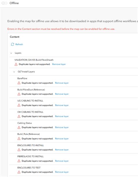 Offline Area Not Supported If Webmap Has Duplicate Esri Community