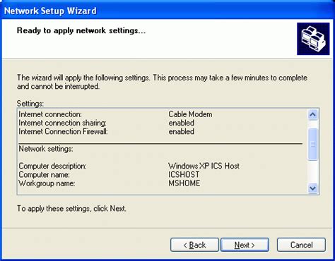 XP ICS Server Setup Using The Network Setup Wizard PracticallyNetworked Com