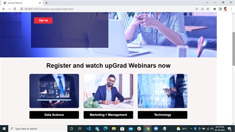 Github Durgeshsoniupgrad Group Project Upgrad Clone Using Html Css
