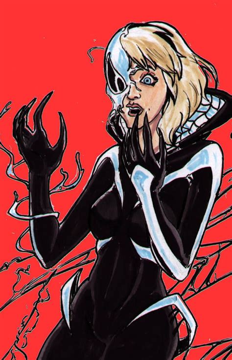 Gwen Venom By Shinlyle Symbiote Black Cat Symbiote Symbiote Spiderman