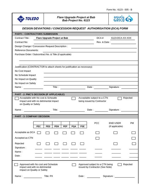 dca form part 1 pdf