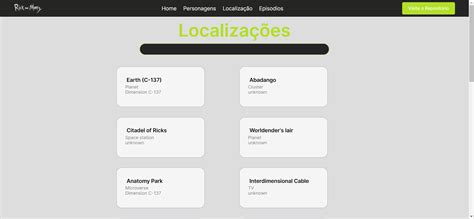 Github Nicanicorick And Morty Application Aplicação Temática Do