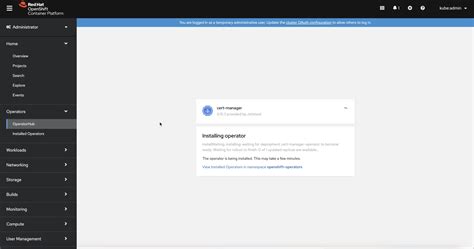 how to create a tls ssl certificate with a cert manager operator on