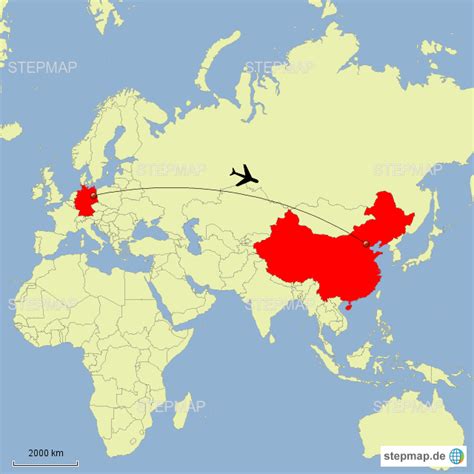 Stepmap Deutschland China Landkarte Für Welt