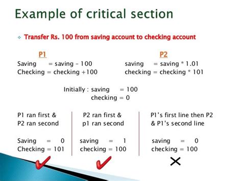 operating system critical section