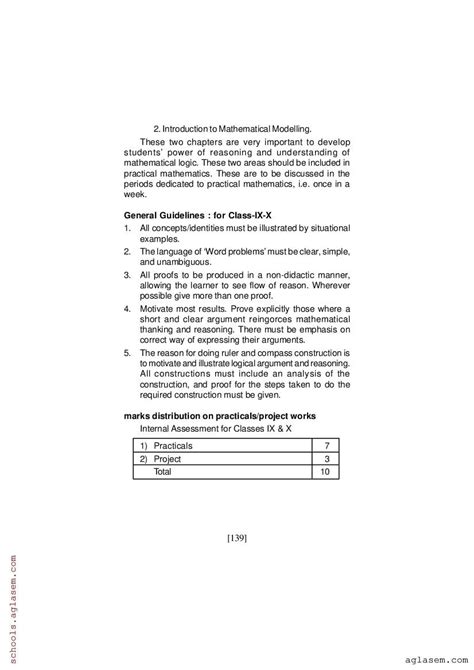 Seba Class 10 Maths Syllabus 2024 Pdf