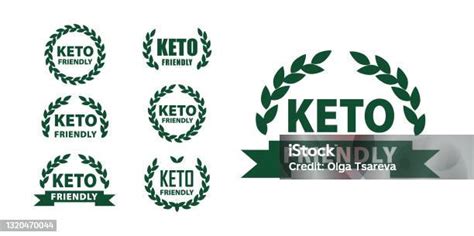 케토 다이어트 친화적 인 스탬프 케토제닉 라벨 마크 세트 월계관에 대한 스톡 벡터 아트 및 기타 이미지 월계관 명랑한 우정 Istock