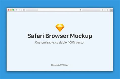 Safari Browser Mockup Sketchsvg Computer Mockup Web App Design Mockup