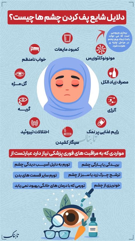 اینفوتابناک دلایل شایع پف کردن چشم ها چیست؟ تابناک Tabnak