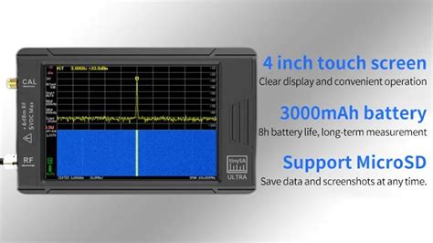 Handheld Tiny Spectrum Analyzer Inch Touch Screen With Mah Battery Khz Ghz Rf Tinysa