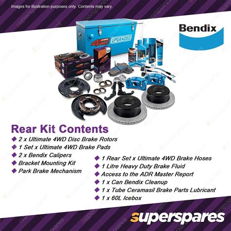 2 Lift Rear Bendix Ult 4wd Big Brake Upgrade Kit For Mazda Bt 50 B22