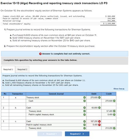 solved exercise 13 13 algo recording and reporting