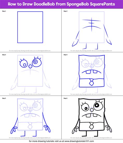 How To Draw Doodlebob From Spongebob Squarepants Spongebob Squarepants