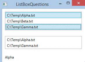 C Binding From One ListBox To Another ListBox Stack Overflow