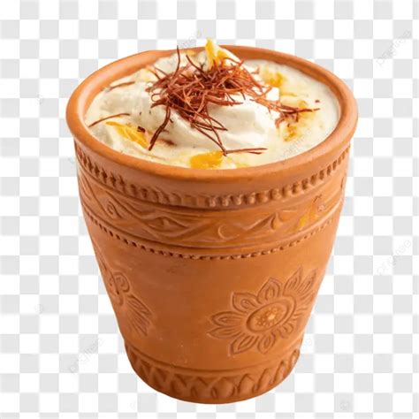 Refreshing Indian Lassi Served In A Traditional Terracotta Kulhad For