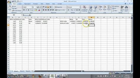 Graphing Means And Standard Deviations In Excelold Youtube