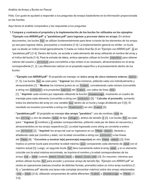 Delphi Array Operations And Average Calculation Notebooklm4 Pdf