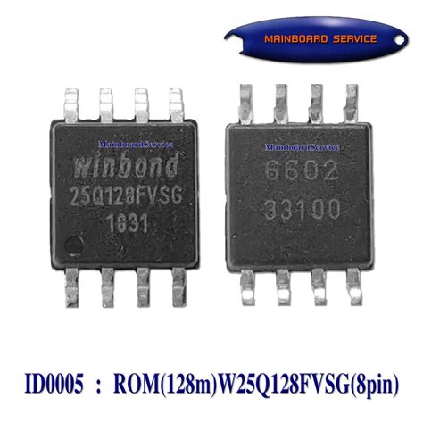 Rom128mw25q128fvsg8pin33vm1x25l12873f