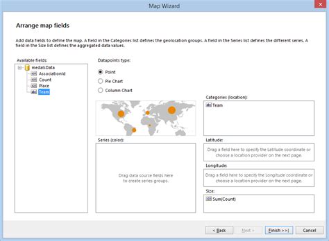 Creating Maps With BarChart Series And CSV Data Source Telerik Reporting