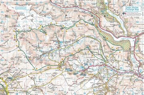 Edale Skyline Challenge Map By Discovery Walking Guides Ltd Avenza Maps