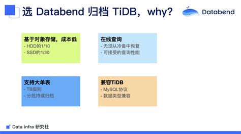 多点《基于 Databend 的 Tidb 数据归档实践》 Data Infra 分享第 4 期总结 知乎
