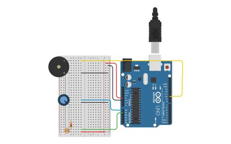 Circuit Design Potentiometer With Piezo Tinkercad