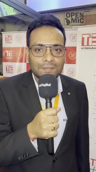 Tie Hyderabad On Linkedin Arjun Sarode Coo Of Image Coe The Startup
