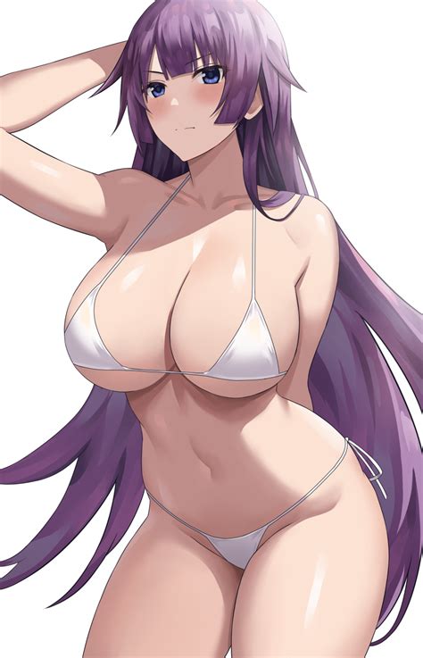 Rule 34 1girls Absurdres Bakemonogatari Big Breasts Bikini Breasts