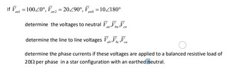 Solved Hello Need Help With This Symmetrical Component