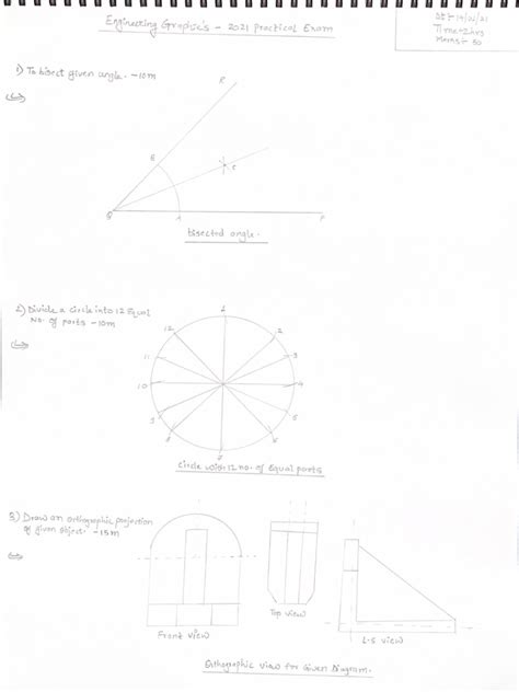 Engineering Graphics Practical Pdf