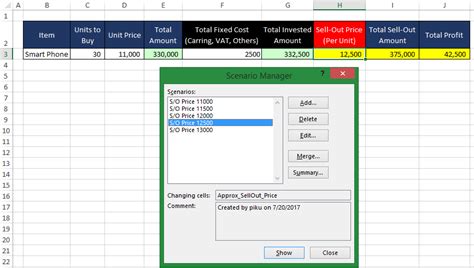 How To Use The Powerful Scenario Feature In Excel